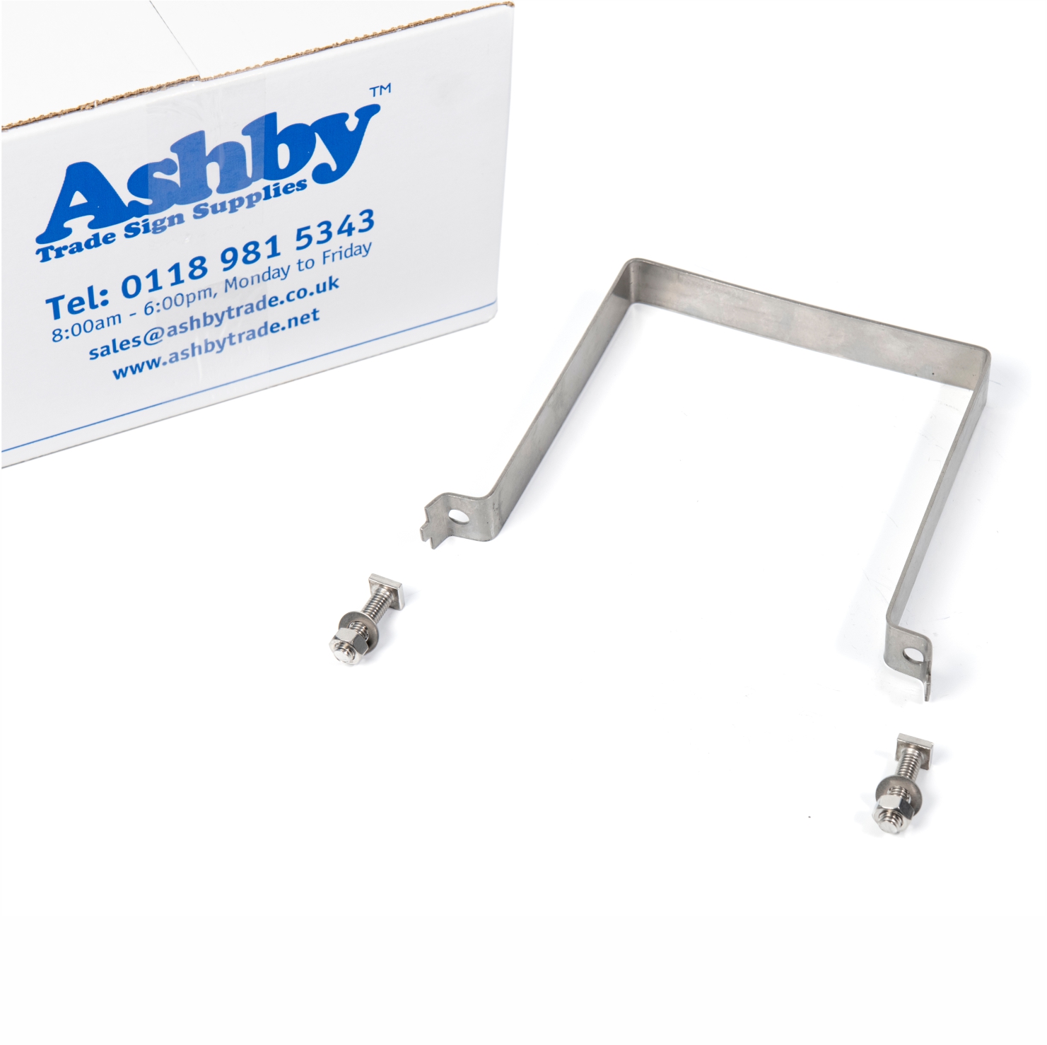 150mm² Stainless Steel Clip | Ashby™ Trade Sign Supplies