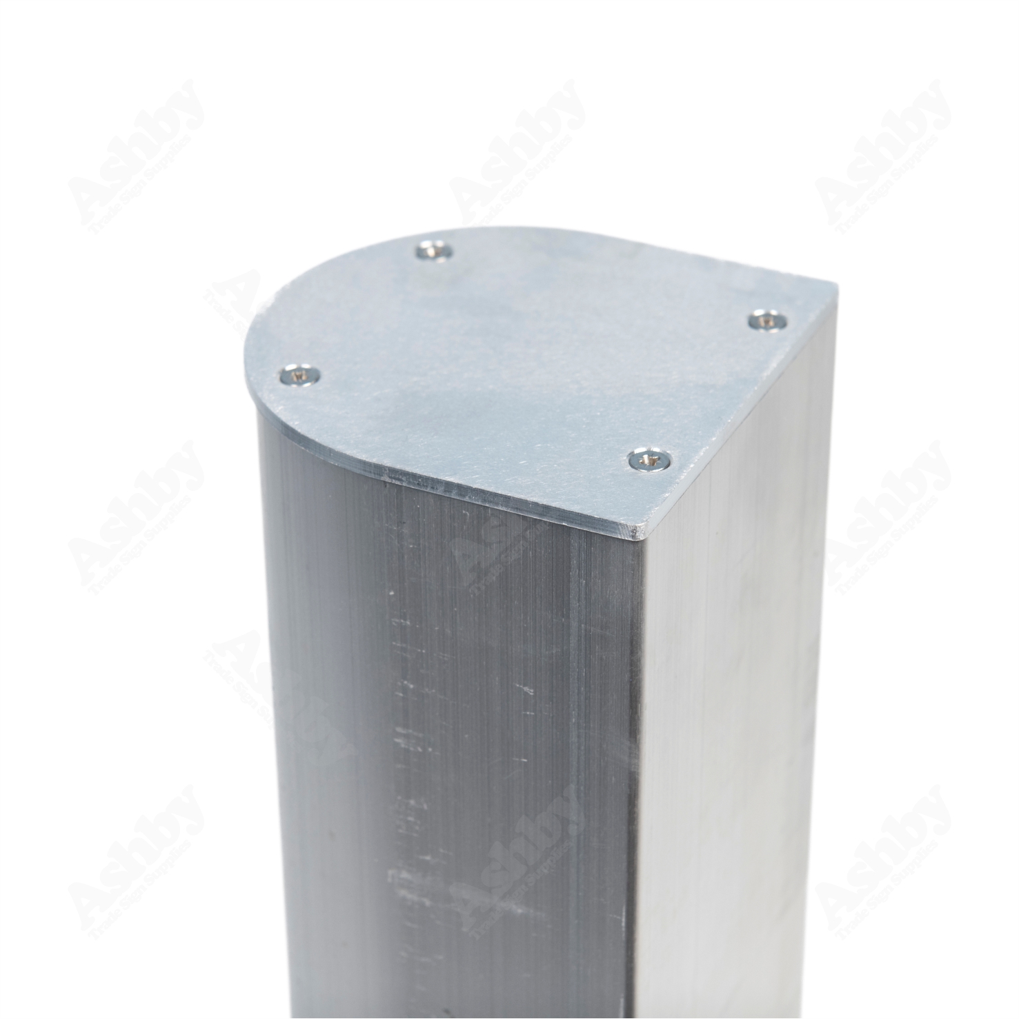 Bullnose - 76mm Aluminium Post Cap - Painted | Ashby™ Trade Sign Supplies